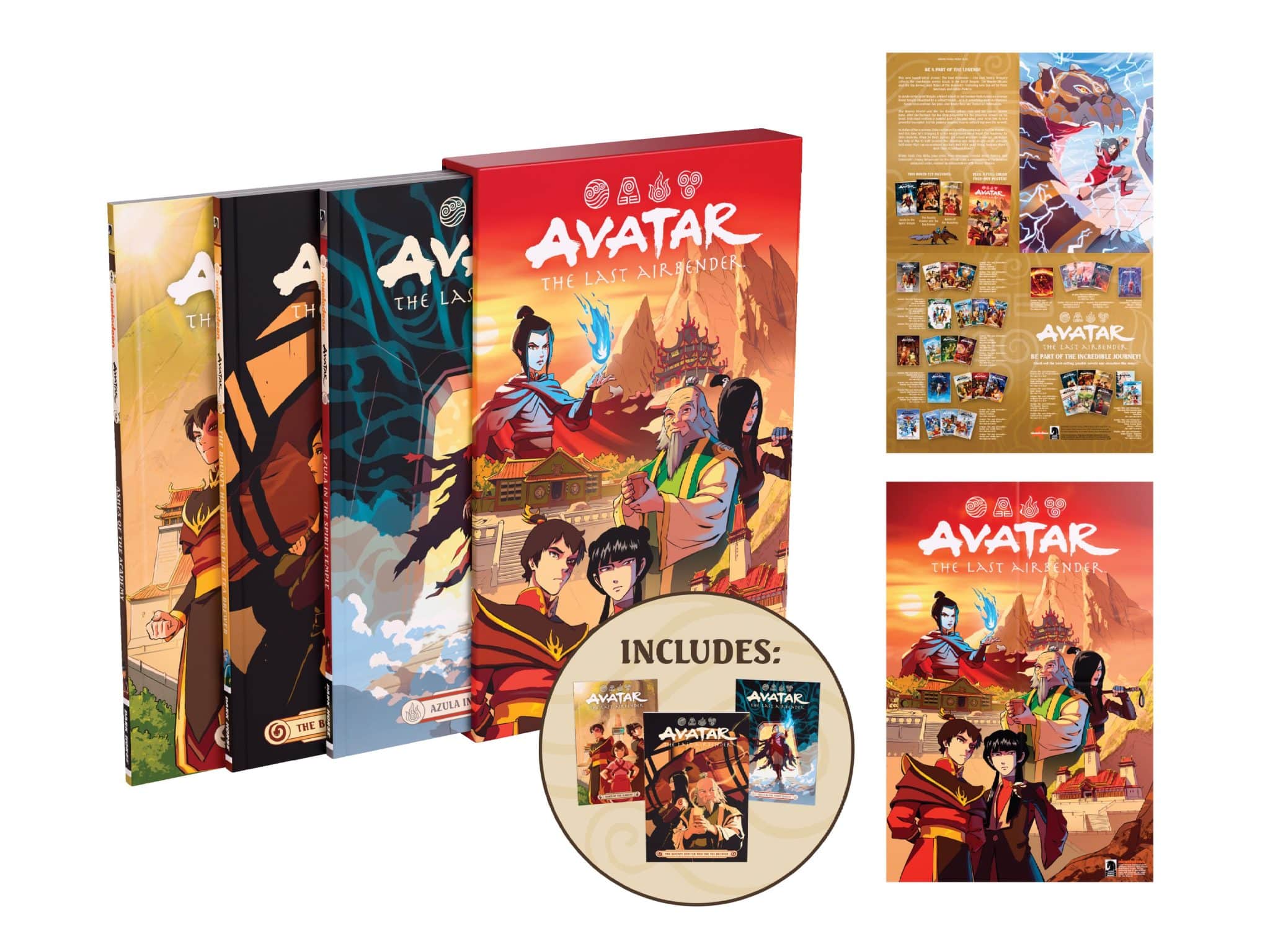 The Avatar: the Last Airbender—Fire and Family Treasury Boxed Set ...